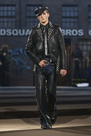 Dsquared2 Leather Chaps With Buckles