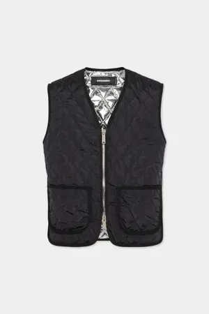 Dsquared2 Urban Quilted Vest - Black