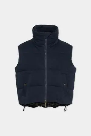 Dsquared2 Puffer Vest With High Neck - Blue