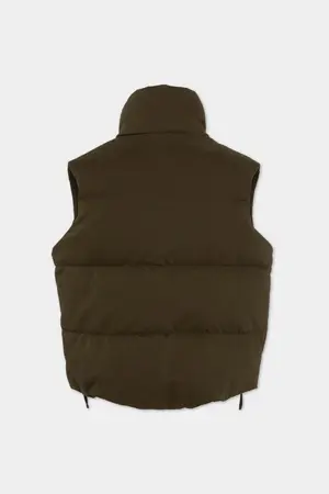 Dsquared2 Puffer Vest With High Neck - Brown