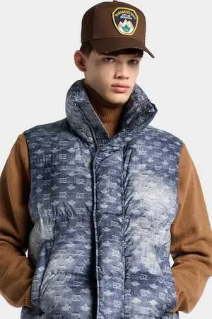 Dsquared2 Monogram Down Vest - Black