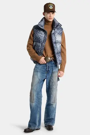 Dsquared2 Monogram Down Vest - Black