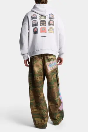 Dsquared2 Rebel Tag Wide Cargo Pant