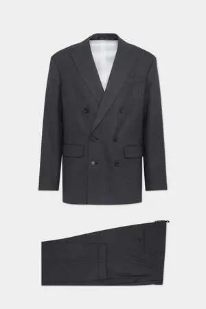 Dsquared2 Casablanca Double-breasted Worsted Wool Suit With Stripe Detail - Fantasy