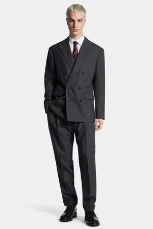 Dsquared2 Casablanca Double-breasted Worsted Wool Suit With Stripe Detail