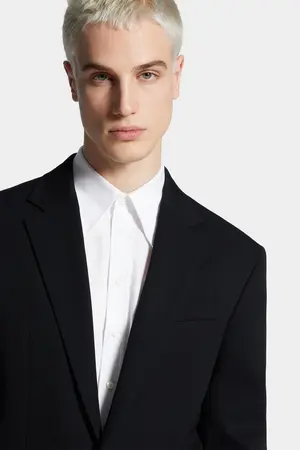 Dsquared2 Wool Twill Suit With Baggy Trousers