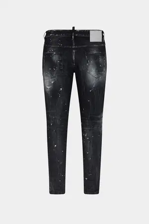 Dsquared2 Skinny Fit Distressed Wash Jeans - Black