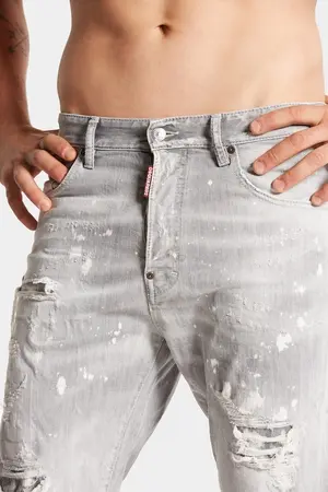 Dsquared2 Ripped Wash 642 Jeans - Grey