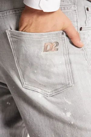 Dsquared2 Ripped Wash 642 Jeans - Grey