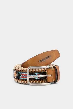 Dsquared2 Braids & Beads Buckle Belt - Fantasy
