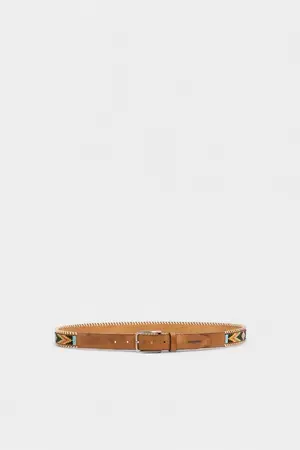 Dsquared2 Braids & Beads Buckle Belt