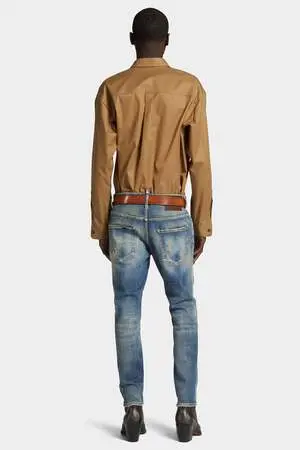 Dsquared2 Medium Wash Skater Jeans - Blue