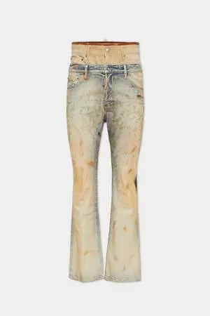 Dsquared2 Layered Bootcut Jeans - Blue