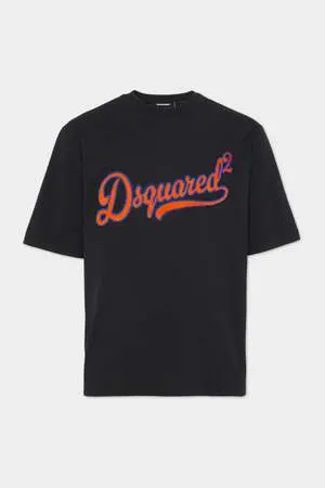 Dsquared2 Loose Fit Sponge Patch T-shirt - Black