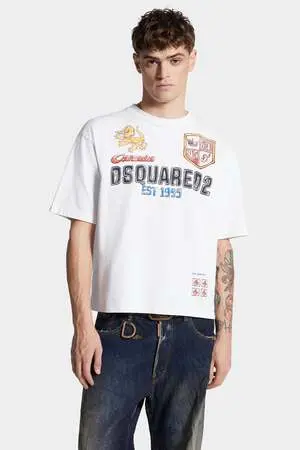 Dsquared2 Loose Fit Hand-drawn Graphic T-shirt
