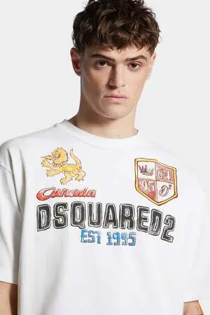 Dsquared2 Loose Fit Hand-drawn Graphic T-shirt