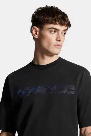 Dsquared2 Loose Fit Raised Print T-shirt