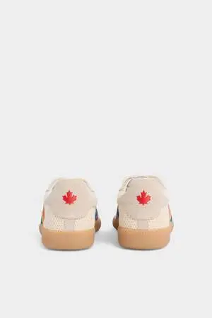 Dsquared2 Suede And Mesh Rainbow Stripe Sneakers - White