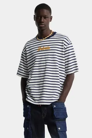 Dsquared2 Rebels Striped Cotton T-shirt