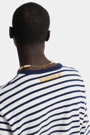 Dsquared2 Rebels Striped Cotton T-shirt