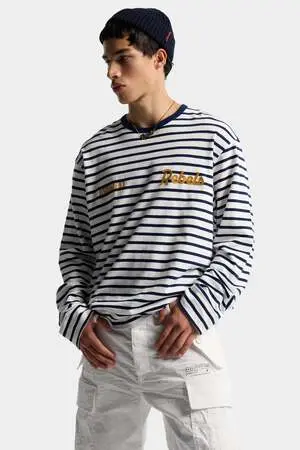 Dsquared2 Rebels Striped Long Sleeve T-shirt - Fantasy