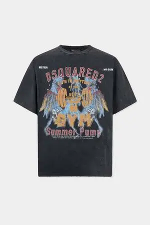 Dsquared2 Rock Wash Graphic T-shirt - Grey