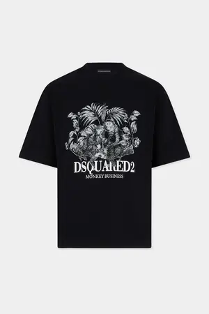 Dsquared2 Monkey Business Printed T-shirt - Black