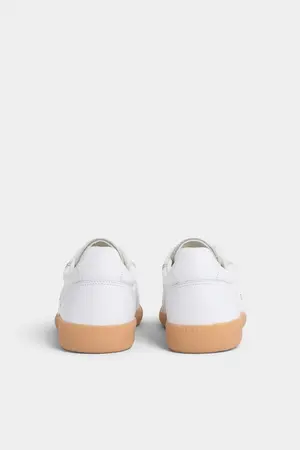 Dsquared2 Leather Low-top Sneakers With Metal Detail - White