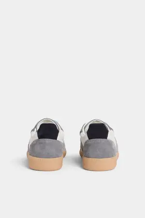 Dsquared2 Leather And Suede Low Top Sneakers - Grey