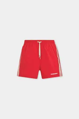 Dsquared2 Logo Midi Swim Boxer - Red