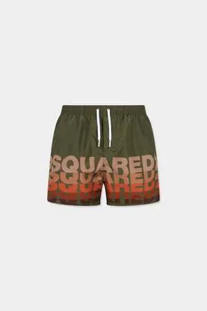 Dsquared2 Logo Midi Swim Boxer - Green