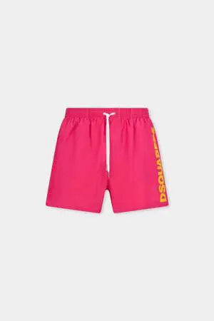 Dsquared2 Logo Midi Swim Boxer - Fuchsia