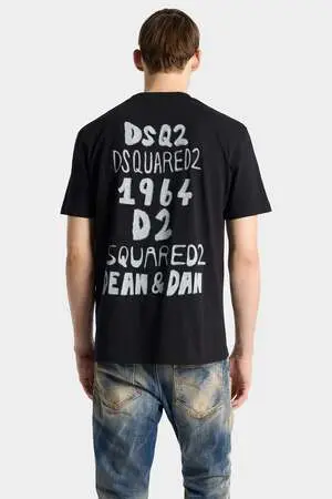 Dsquared2 Regular Fit T-shirt With Graphic Back Print