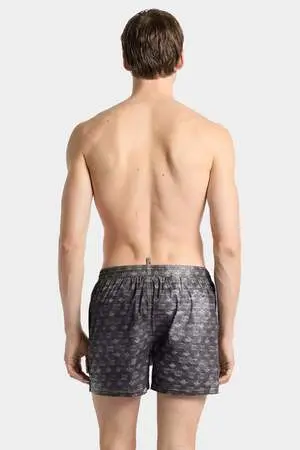 Dsquared2 Monogram Swim Boxer Shorts - Black