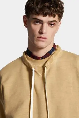 Dsquared2 Relax Fit Logo Drawstring Crewneck