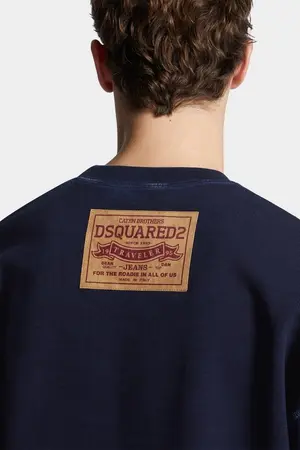 Dsquared2 Relaxed Fit Crewneck Sweatshirt With Patch Detail