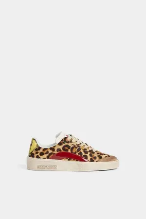 Dsquared2 Leopard Print Lace-up Sneakers - Multicolor