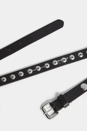 Dsquared2 Allover Studs Leather Belt