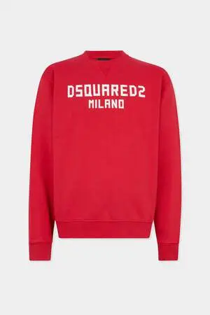 Dsquared2 Milano Cool Fit Crewneck Sweatshirt - Red