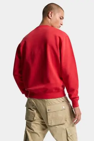 Dsquared2 Milano Cool Fit Crewneck Sweatshirt - Red