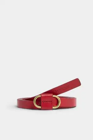 Dsquared2 Belt With Oval Buckle - Red