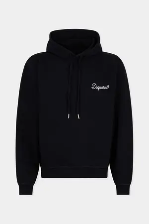 Dsquared2 Relaxed Fit Signature Hoodie - Black