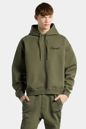 Dsquared2 Relaxed Fit Signature Hoodie - Green