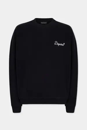 Dsquared2 Crewneck Sweatshirt With Logo Detail - Black