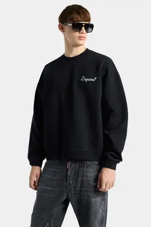 Dsquared2 Crewneck Sweatshirt With Logo Detail - Black