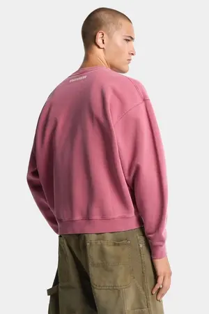 Dsquared2 Vintage Fade Short & Wide Fit Crewneck