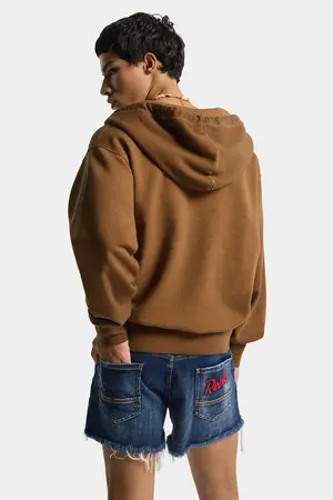Dsquared2 Vintage Distressed Graphic Hoodie