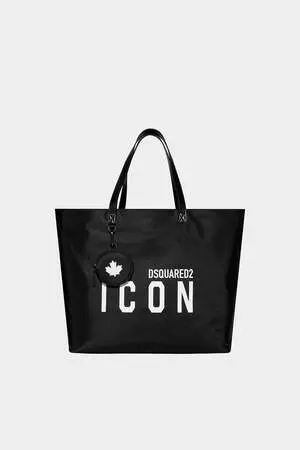 Dsquared2 Icon Shopping Bag With Detachable Coin Purse - Black