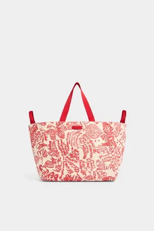 Dsquared2 Rebel Hibiscus Tote Bag - Fantasy