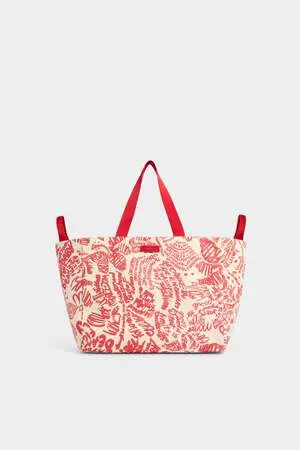 Dsquared2 Rebel Hibiscus Tote Bag - Fantasy